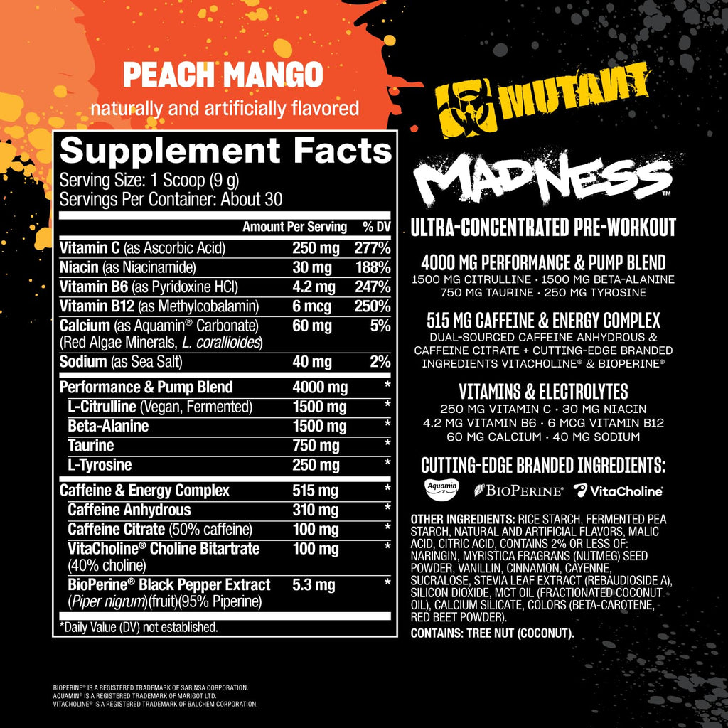 MUTANT pre-workout for muscle endurance