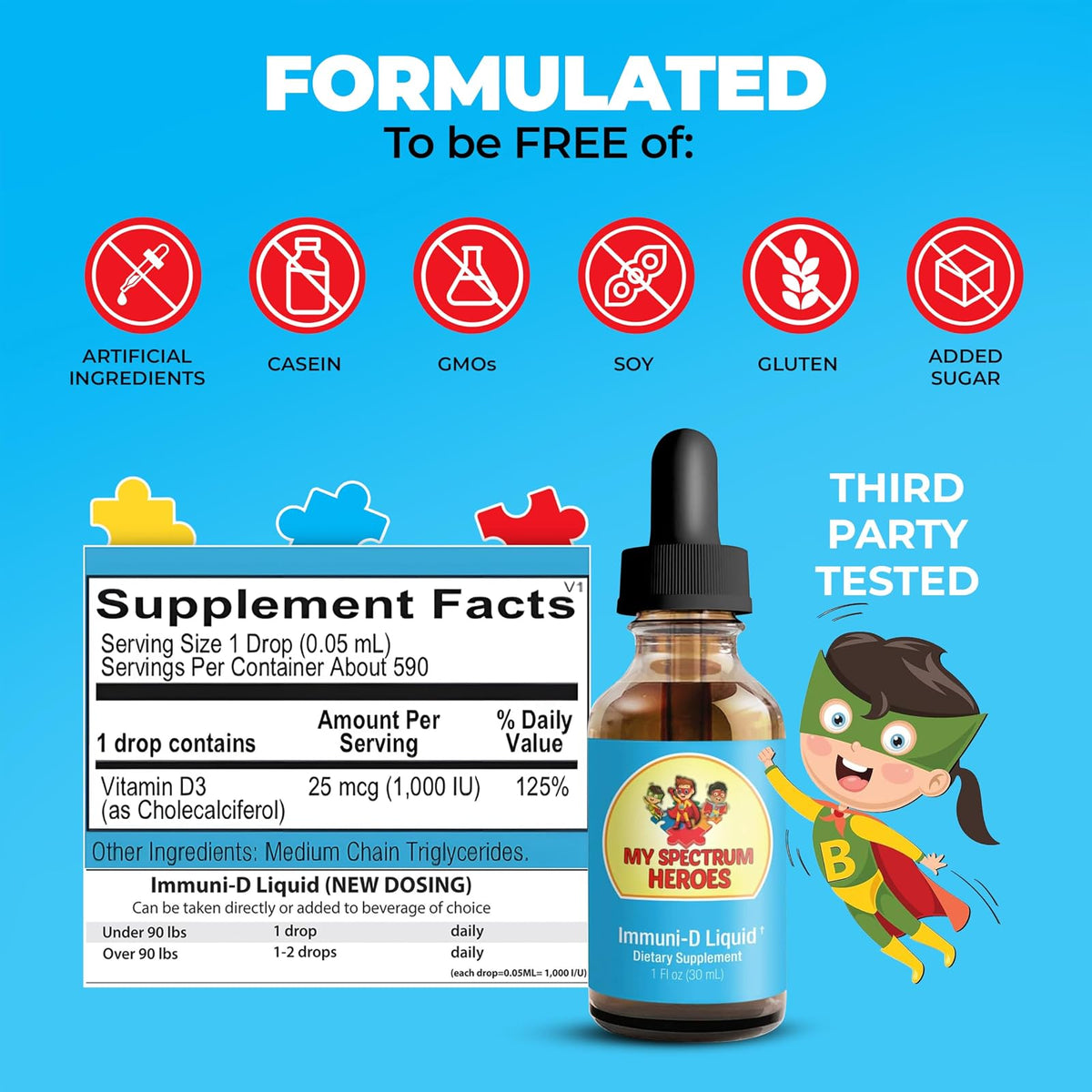 My Spectrum Heroes 1 fl oz Vitamin D