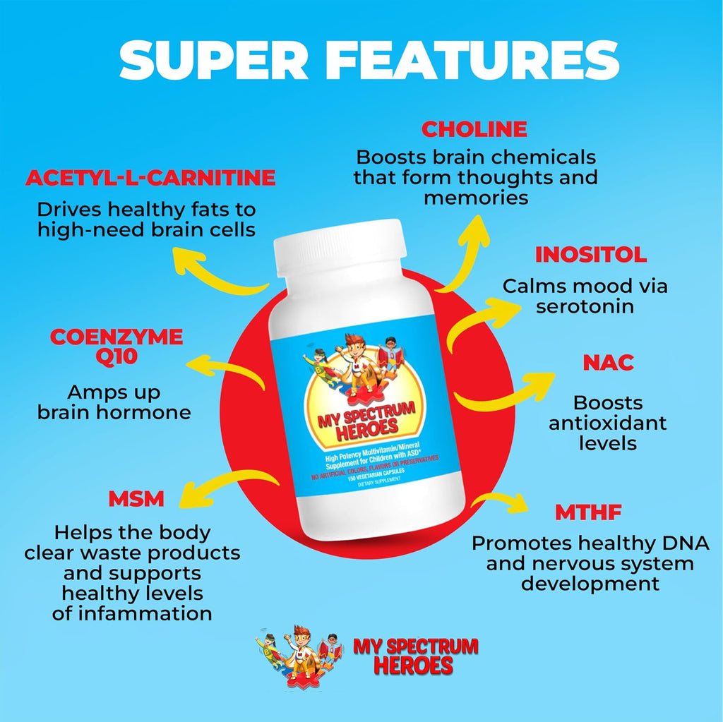My Spectrum Heroes daily vitamins for kids