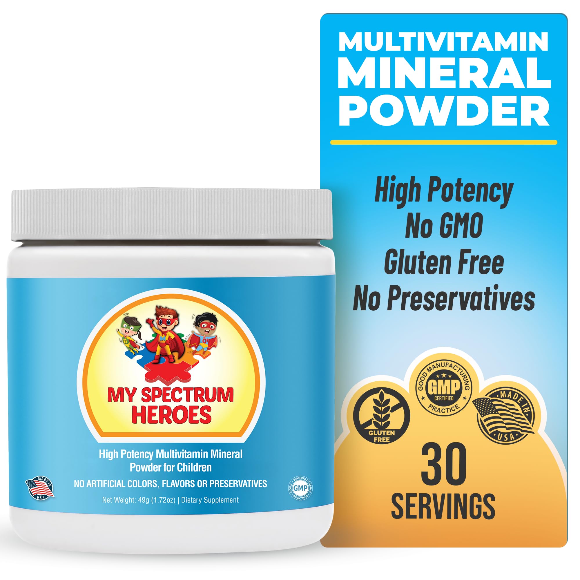 My Spectrum Heroes kids multivitamin