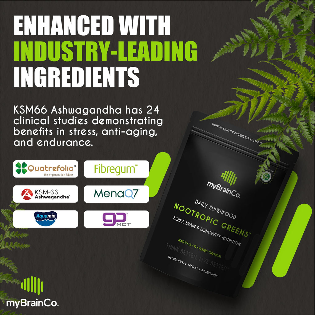 myBrainCo. Nootropic Greens for focus