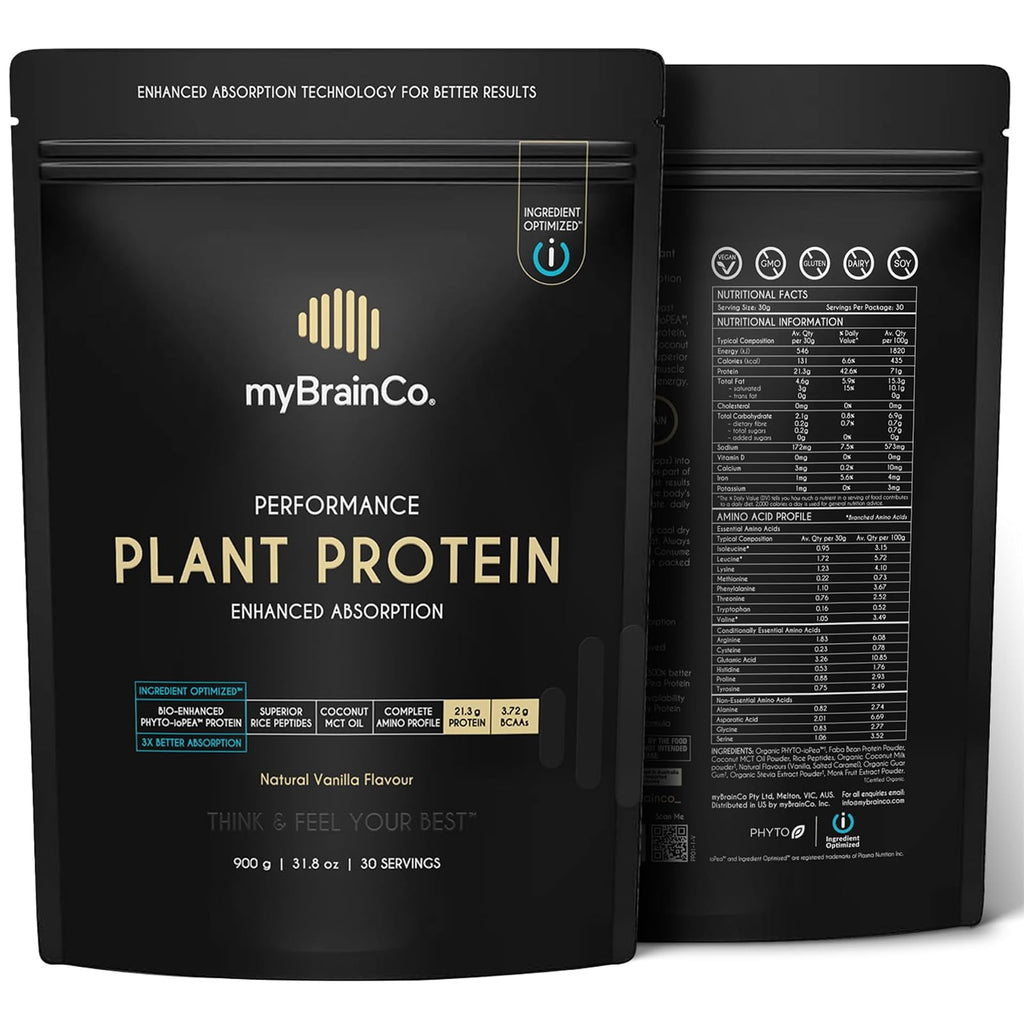 myBrainCo. plant protein powder for smoothies