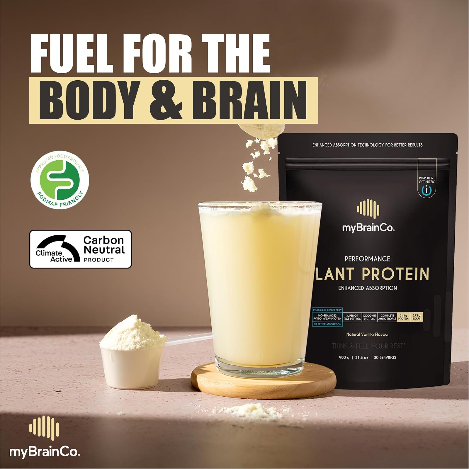 myBrainCo. protein powder for baking recipes