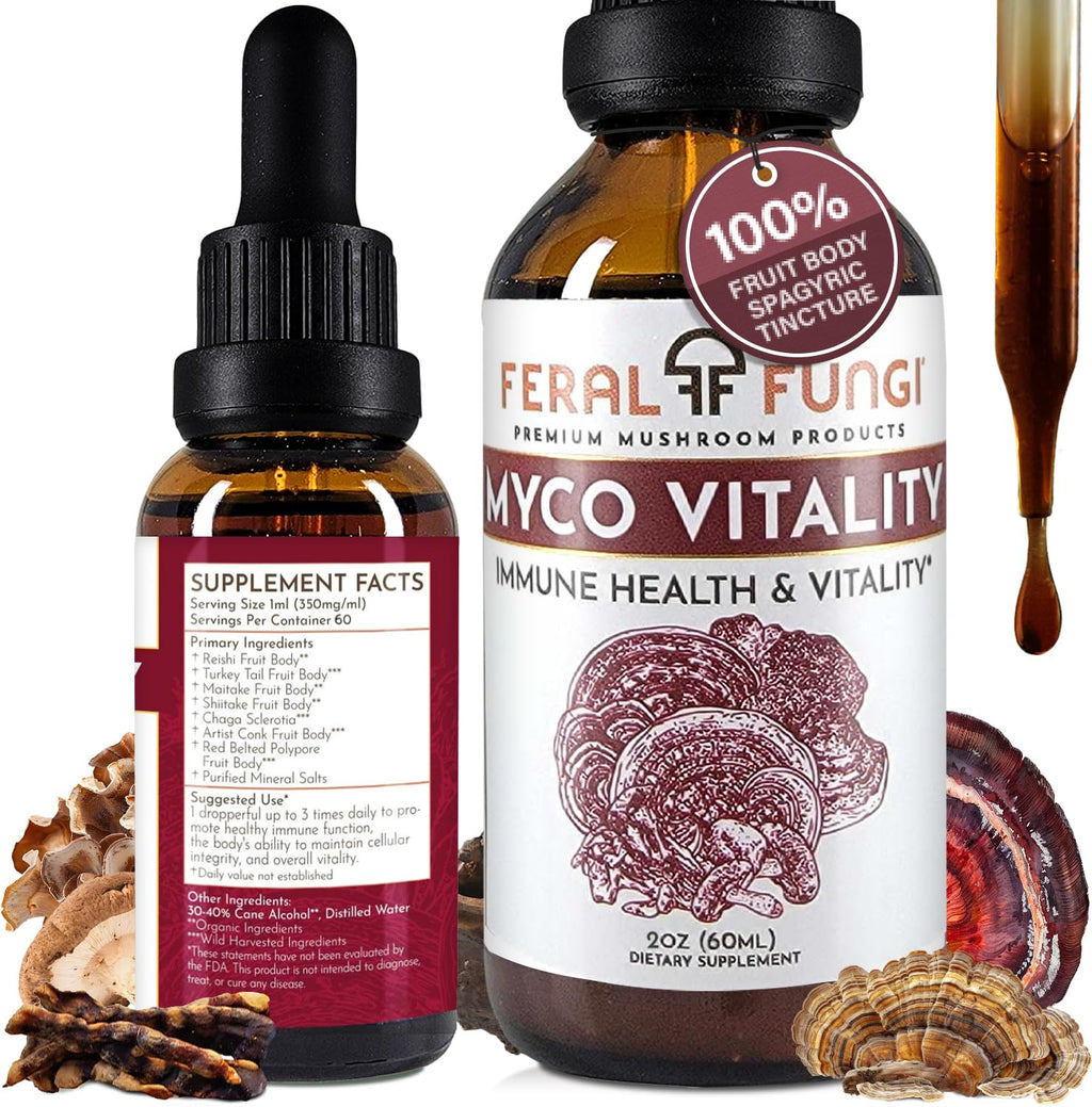 Myco-Vitality mushroom tincture for immunity