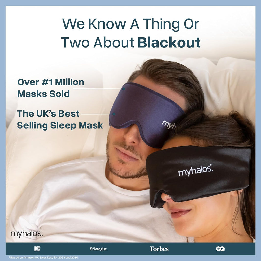 MyHalos sleep mask enhances melatonin effects