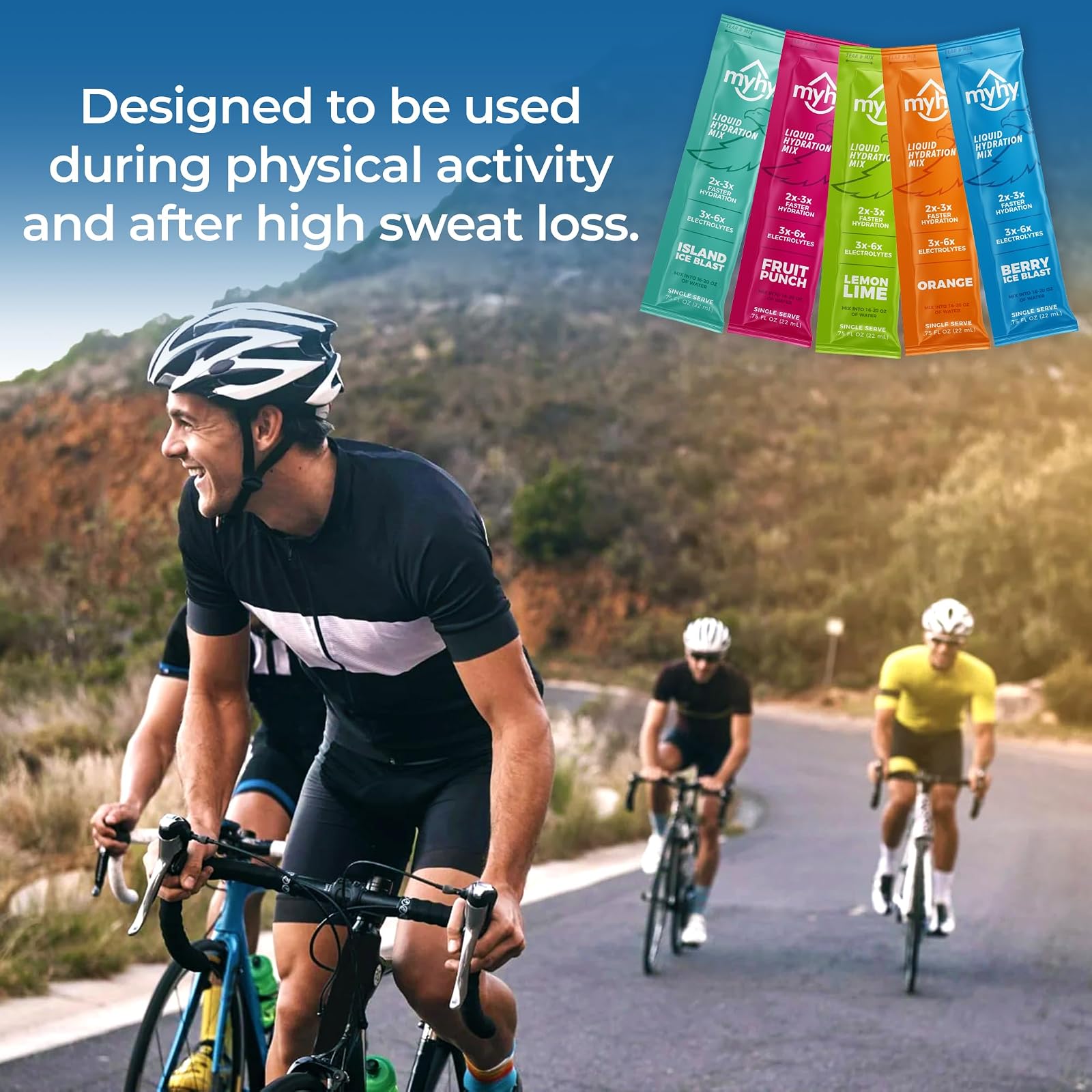 MyHy berry hydration packets for workouts