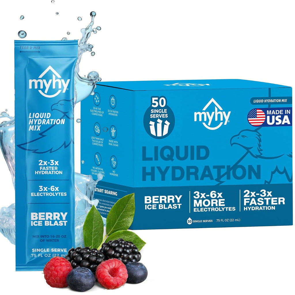 MyHy electrolyte hydration packets berry flavour