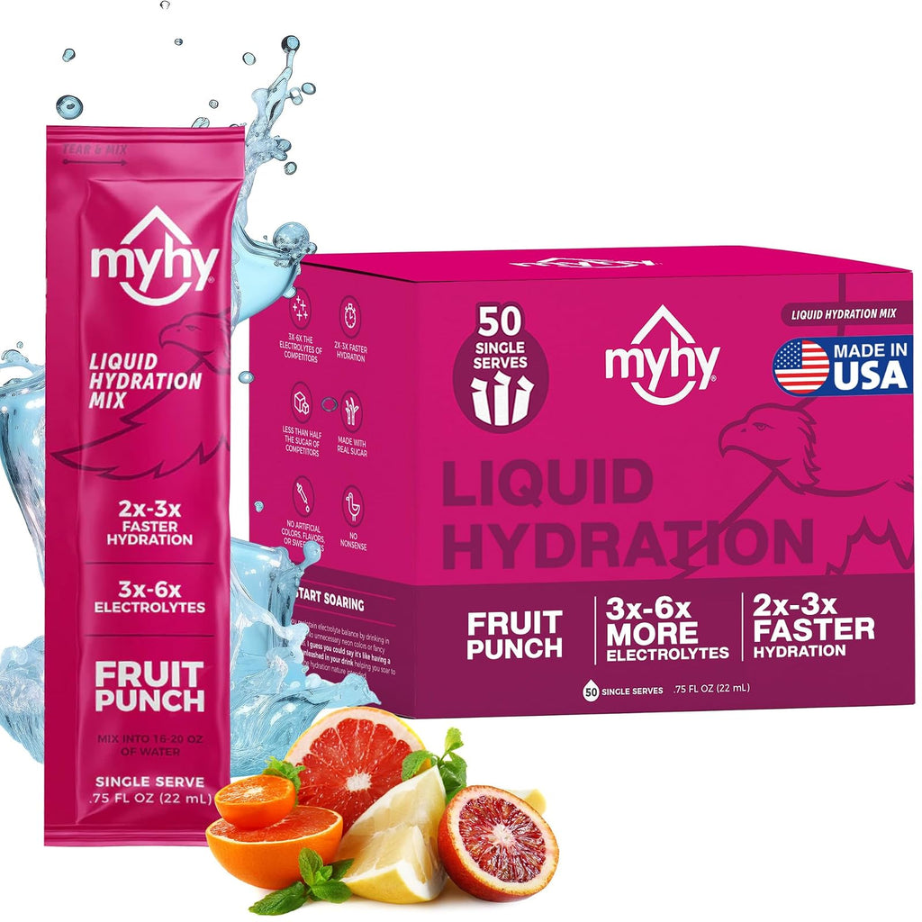 MyHy electrolyte hydration packets fruit punch