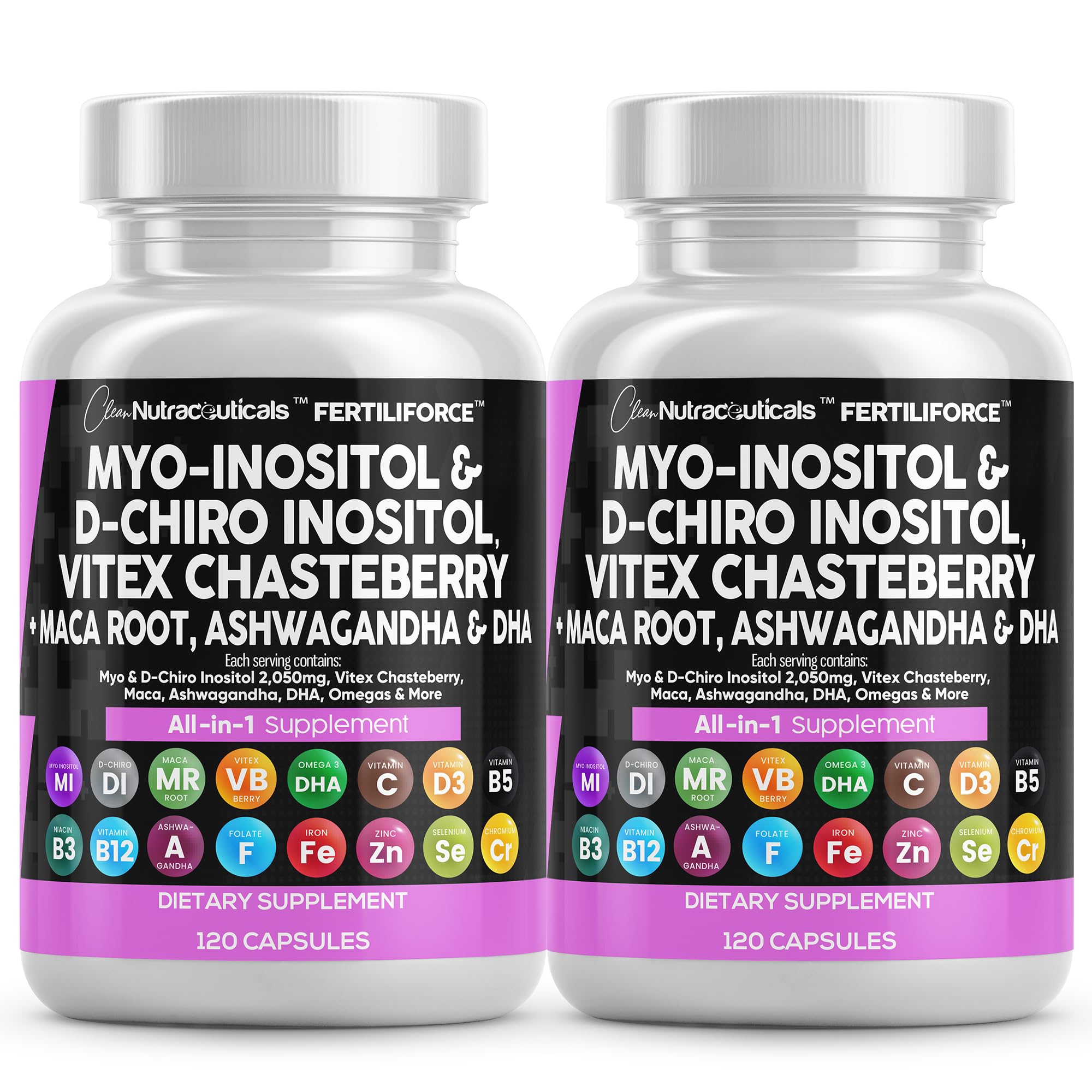 Myo blended vitamin & mineral supplements for fertility