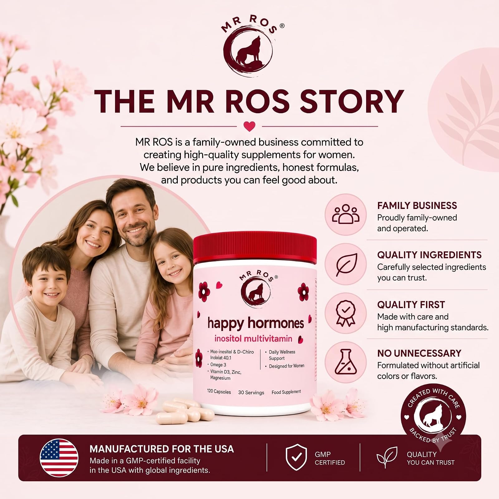 Myo & D-Chiro capsules for daily health