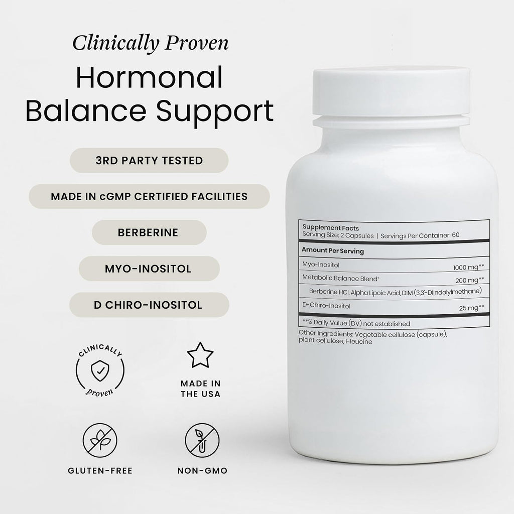 Myo & D-Chiro Inositol benefits for hormonal health