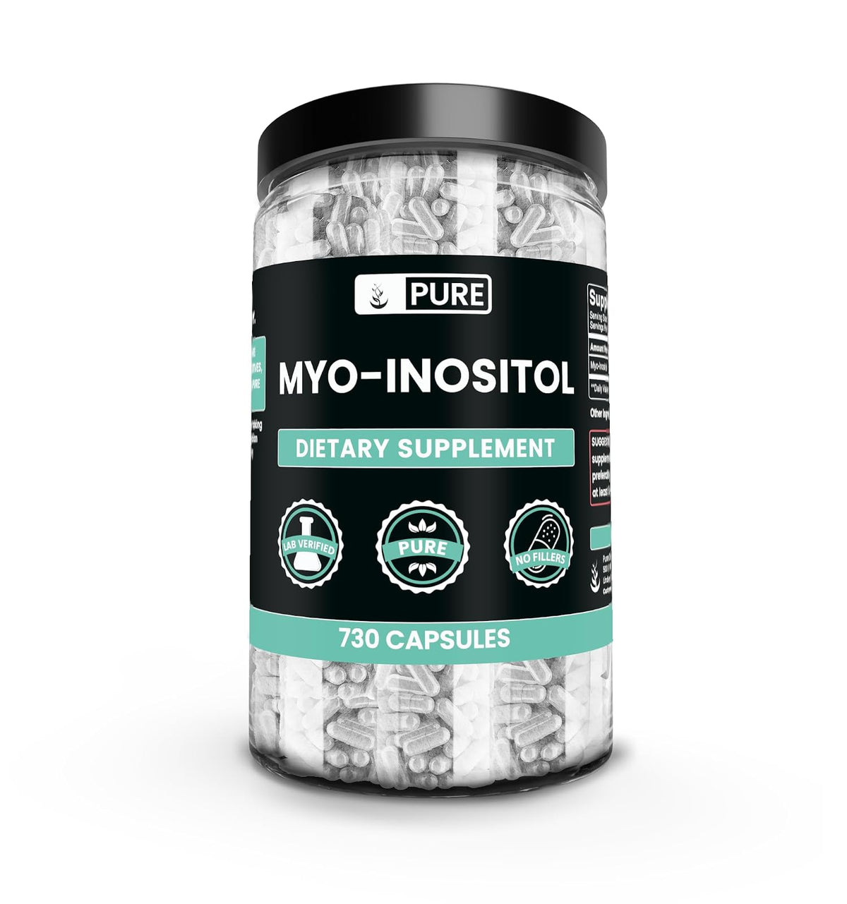 Myo-Inositol 500 mg capsules for wellness