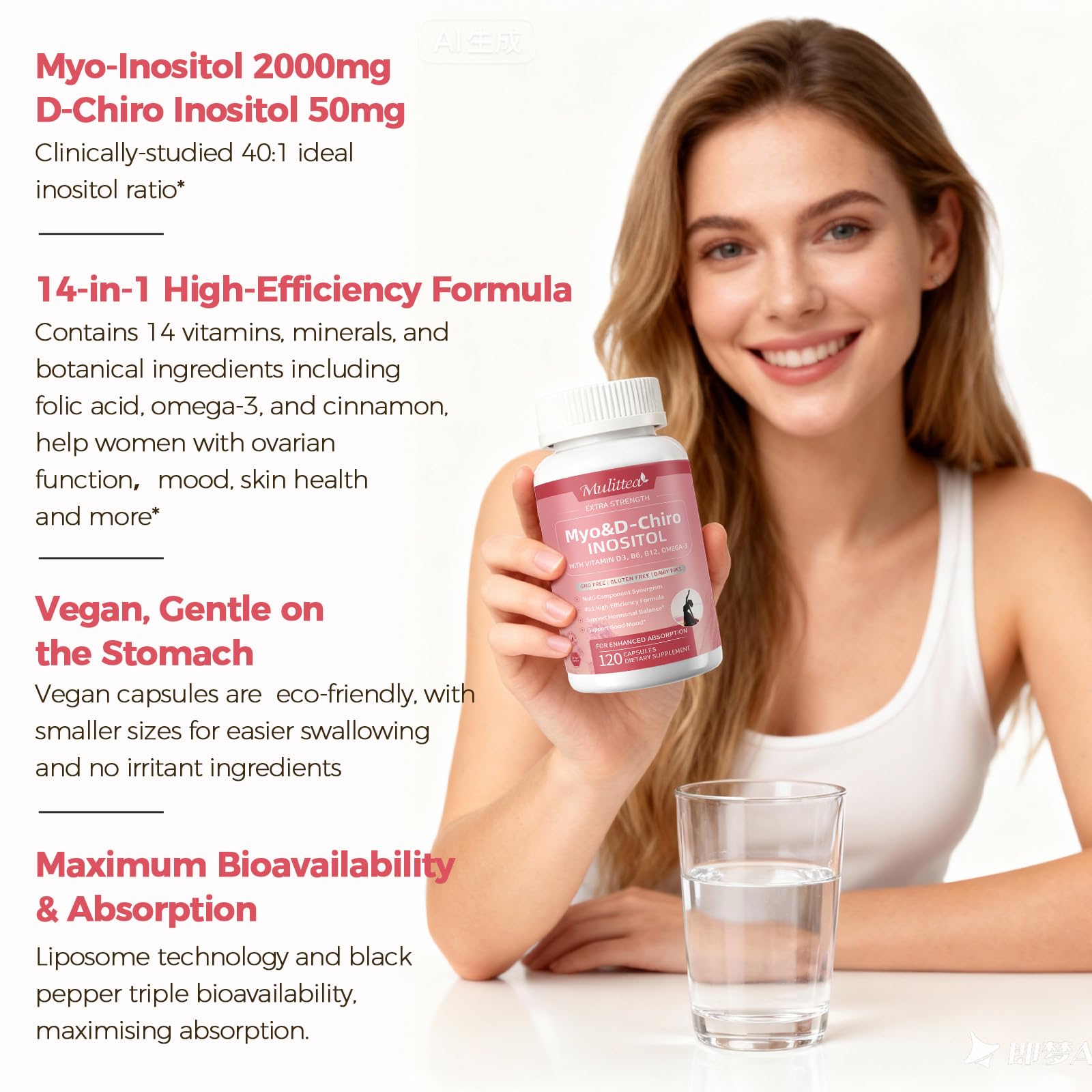 Myo-Inositol capsules for mood enhancement