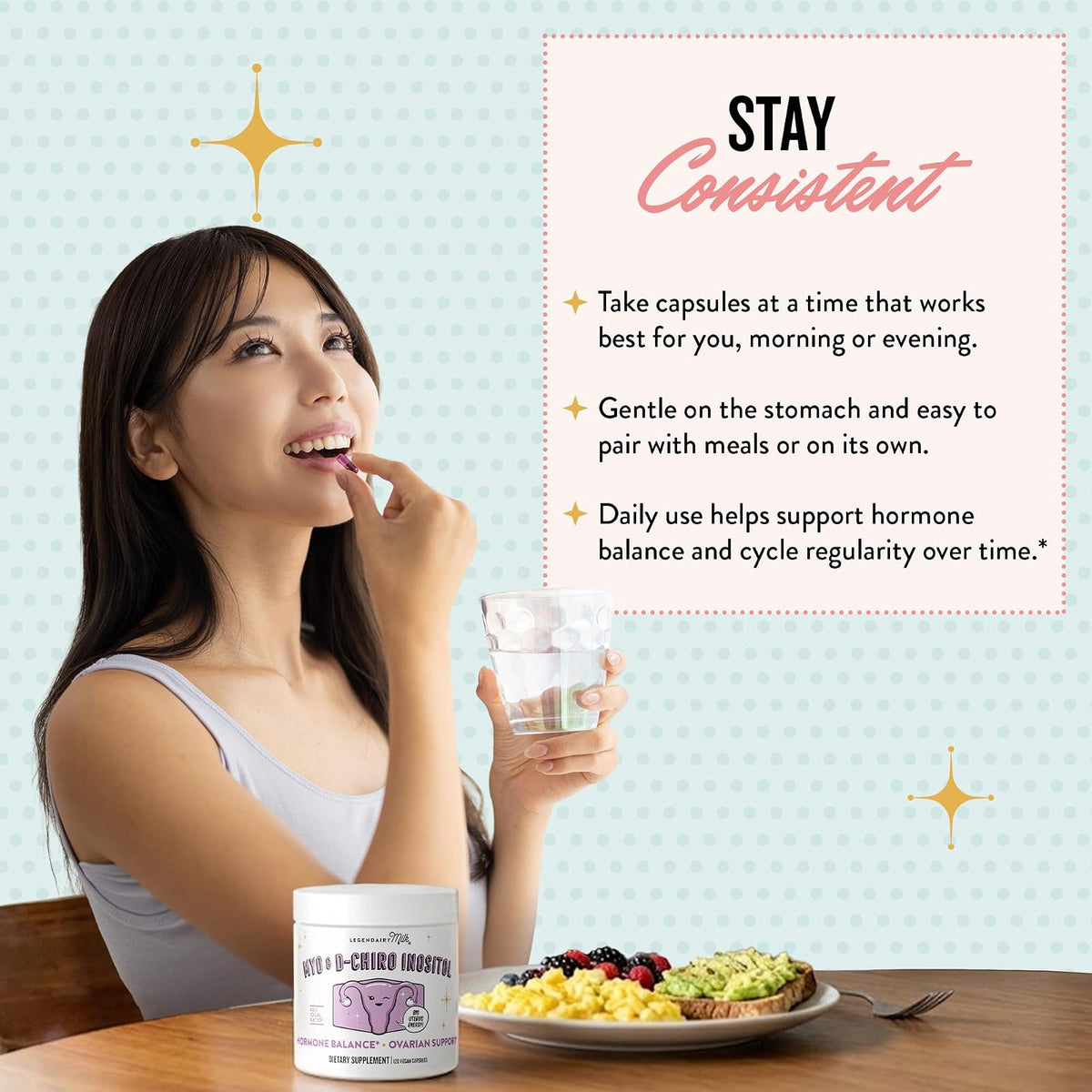 Myo-Inositol capsules for PCOS management