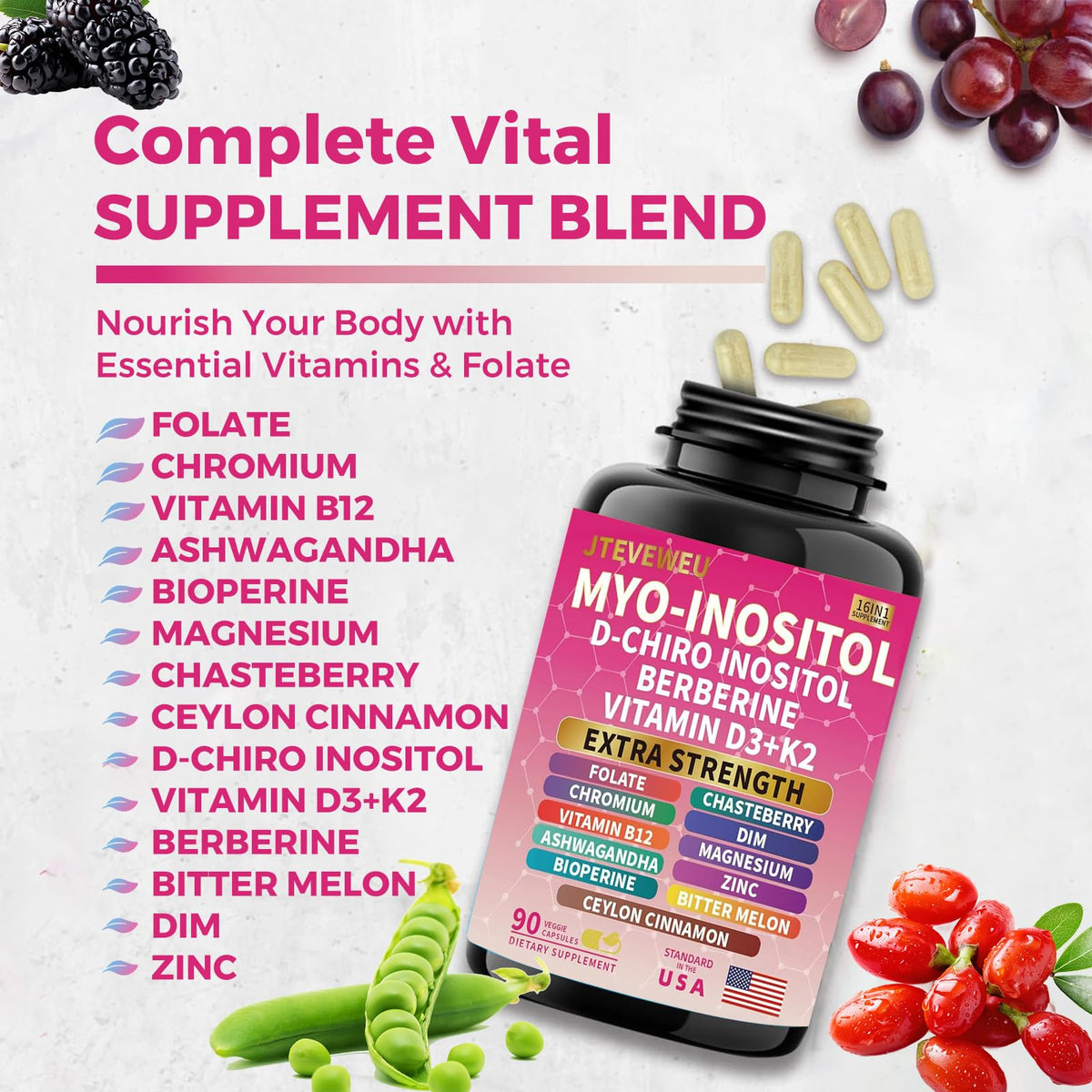 Myo Inositol capsules for reproductive health