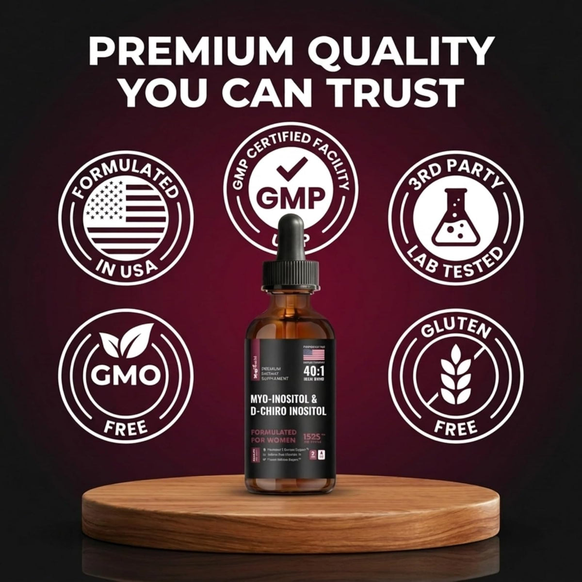 Myo-Inositol drops for stress relief