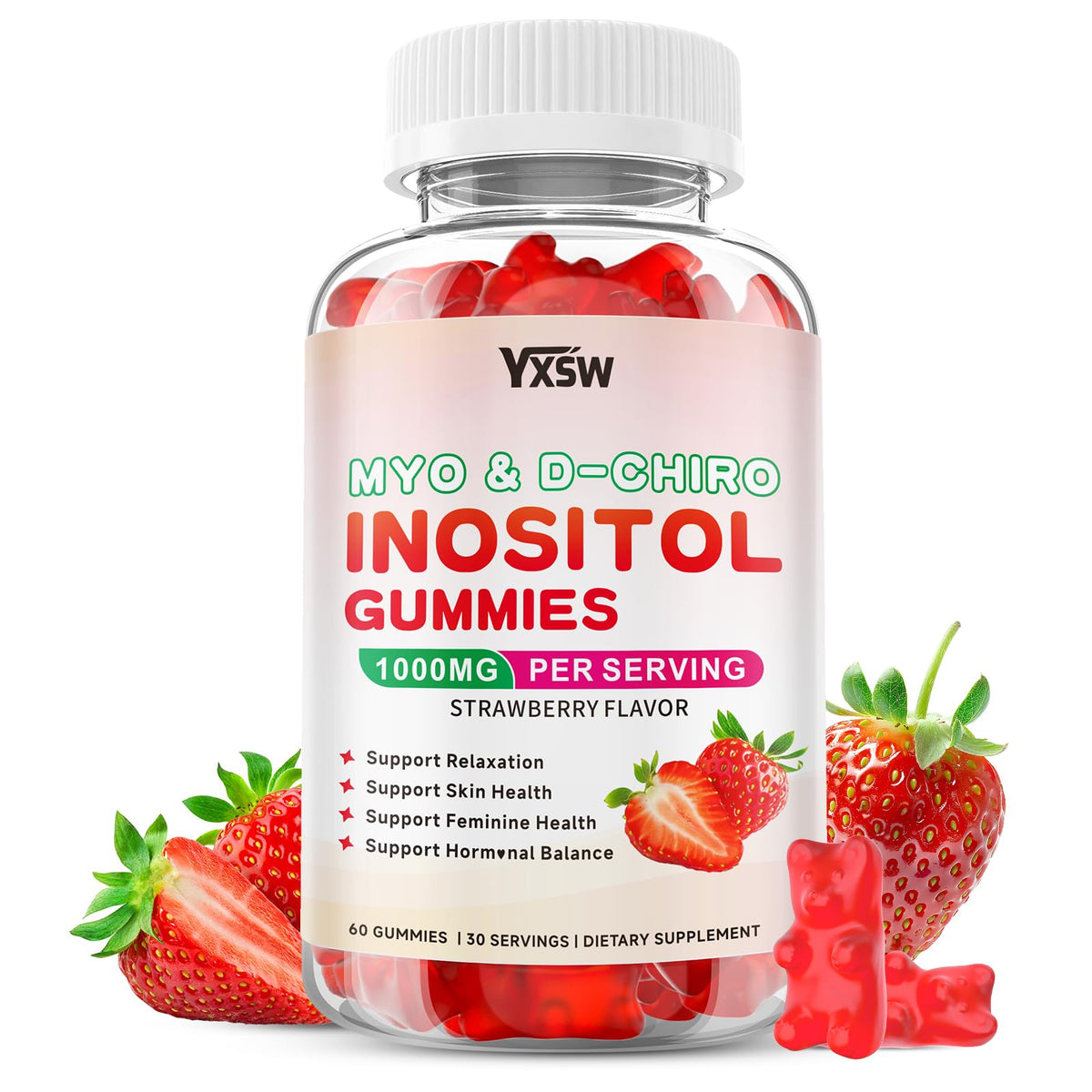 Myo-Inositol gummies for hormonal balance