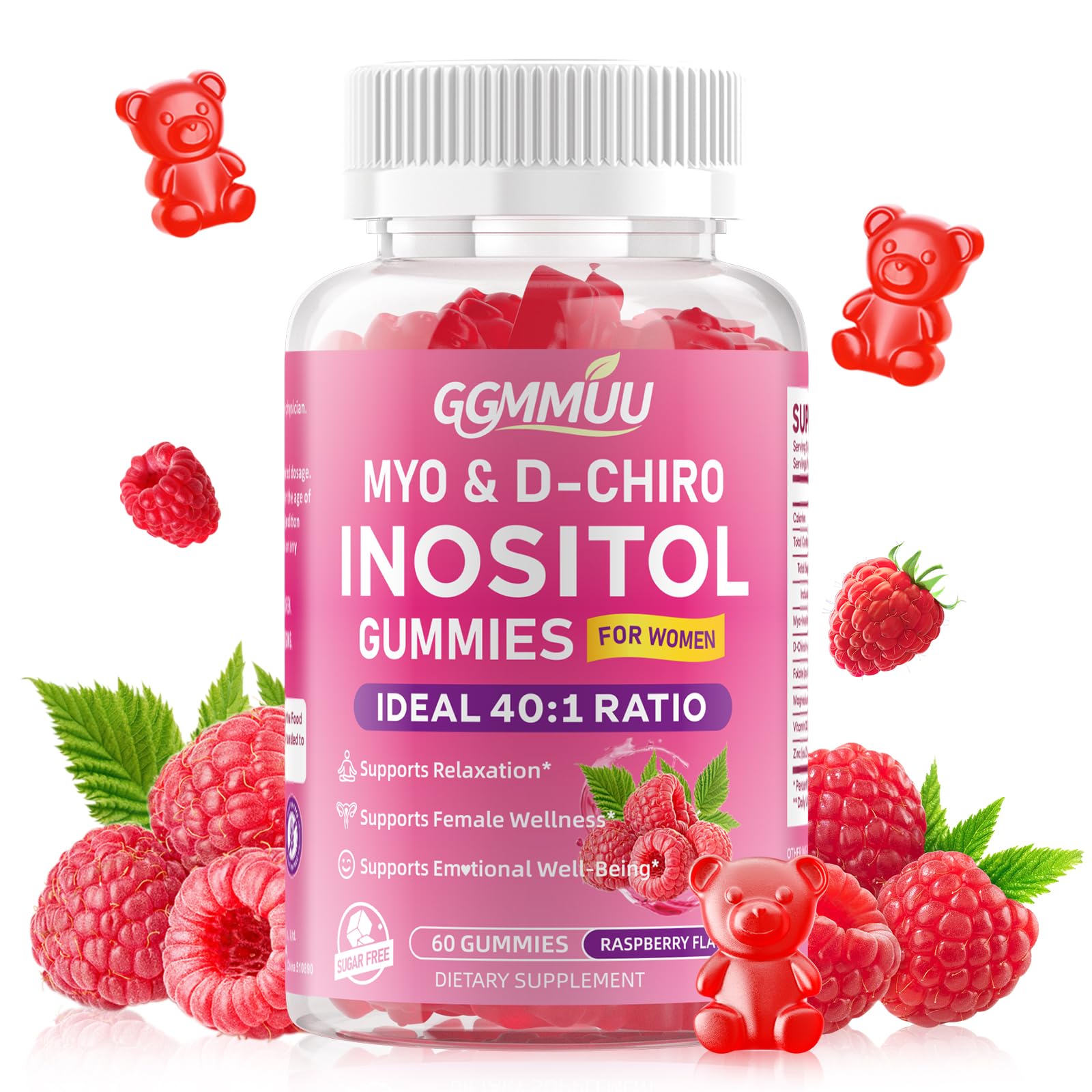 Myo-Inositol gummies for hormonal balance