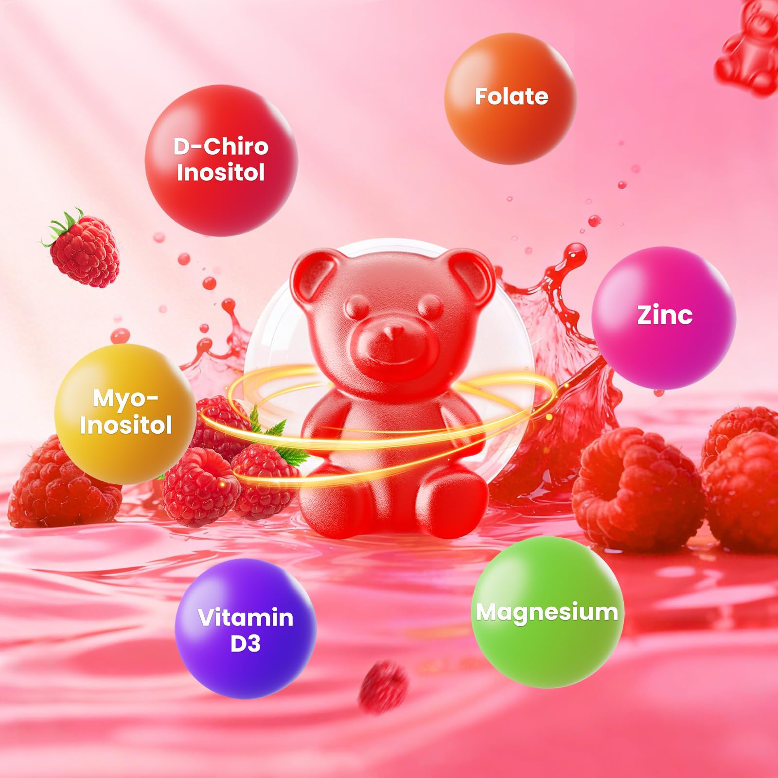 Myo-Inositol gummies for reproductive health