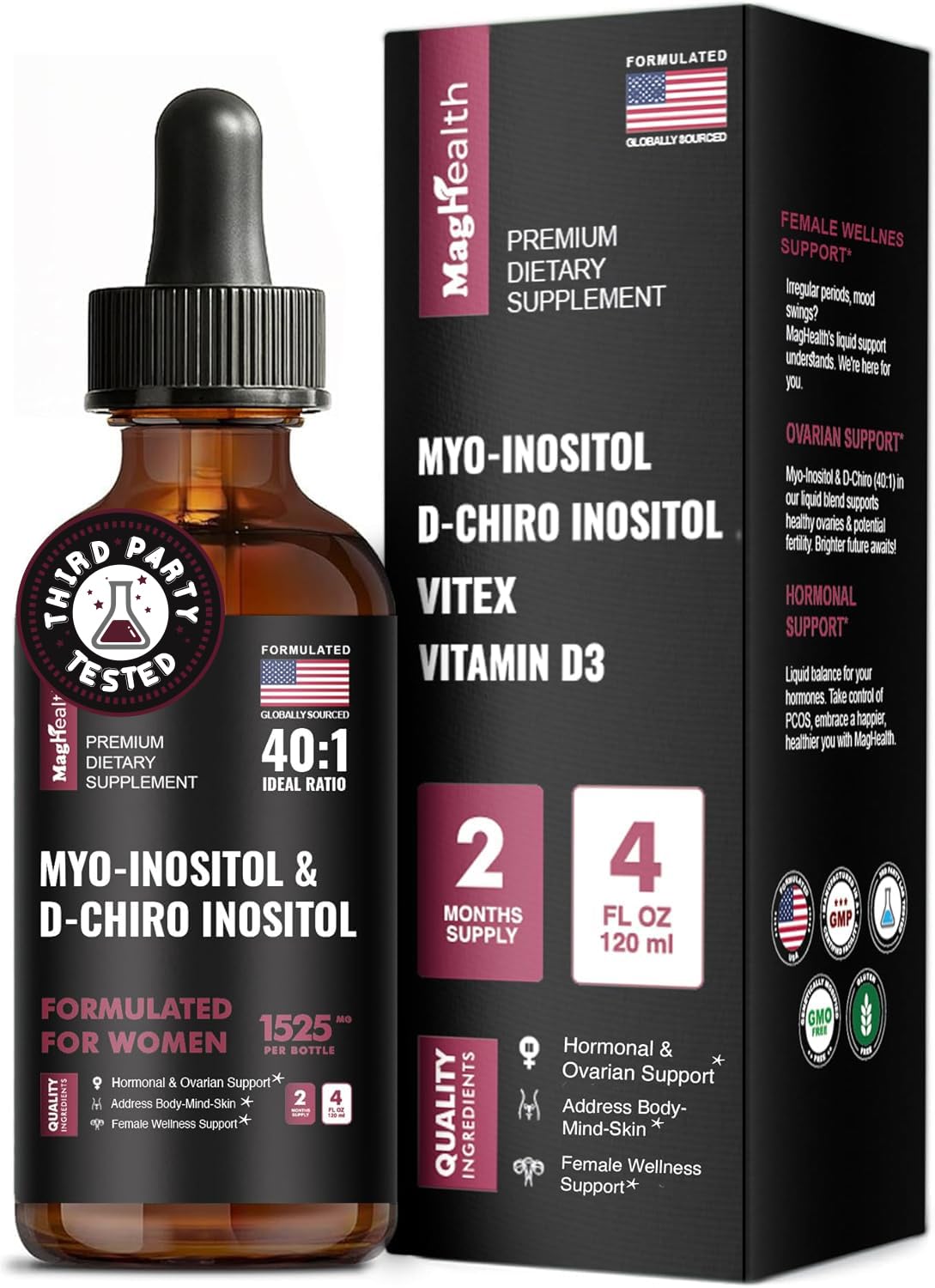 Myo-Inositol liquid drops for wellness