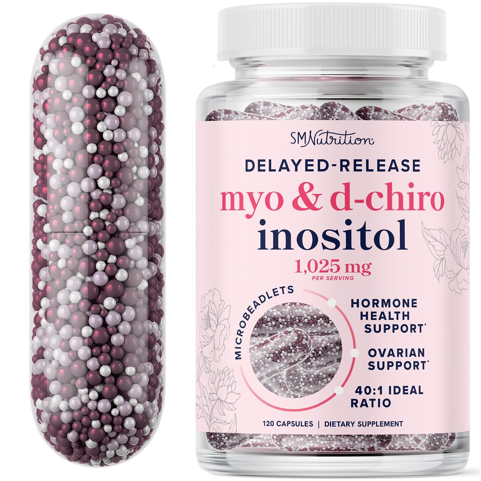 Myo-Inositol microbeadlets for wellness