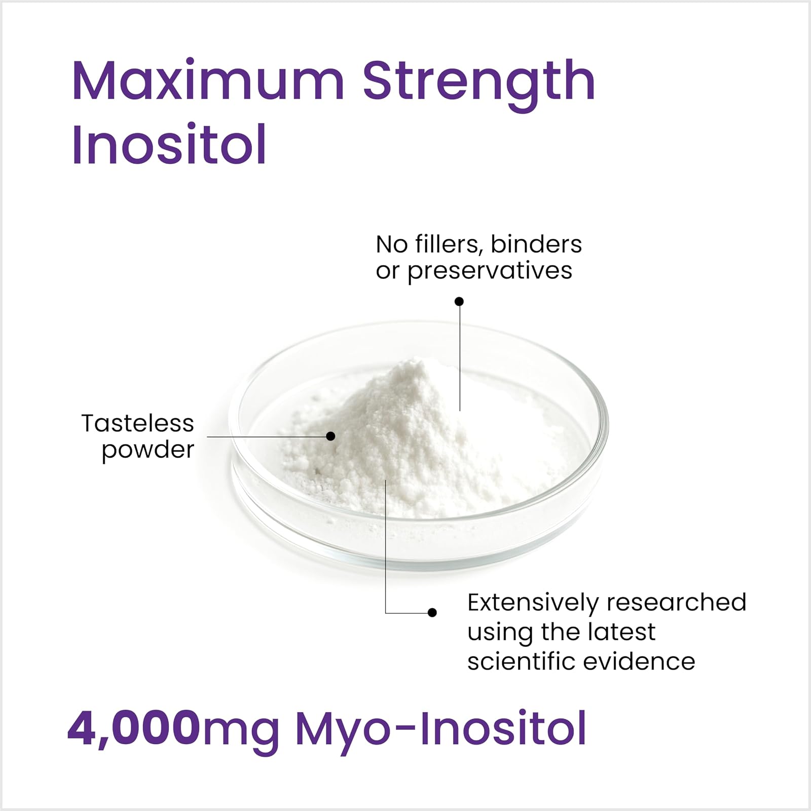Myo Inositol powder for hormone balance