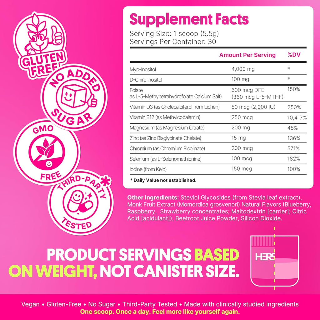 Myo-Inositol powder for women's health
