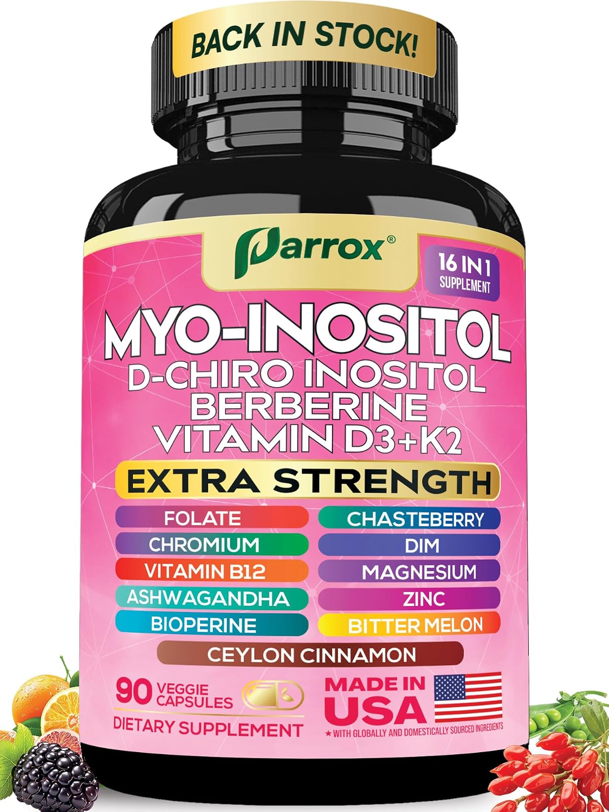 Myo-Inositol vegan capsules for wellness