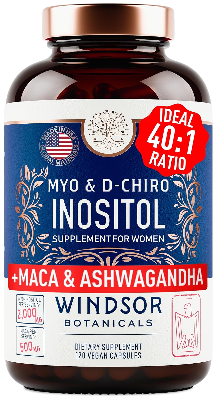 Myo-Inositol vegan capsules for women