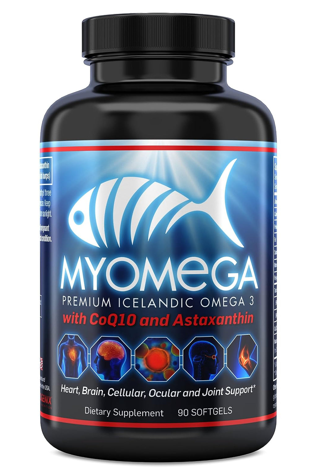 Myogenix fish oil softgels for health