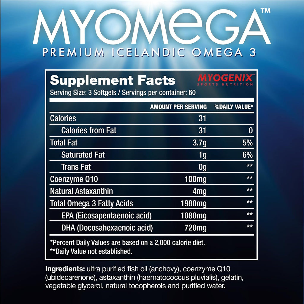 Myogenix omega 3 for heart wellness