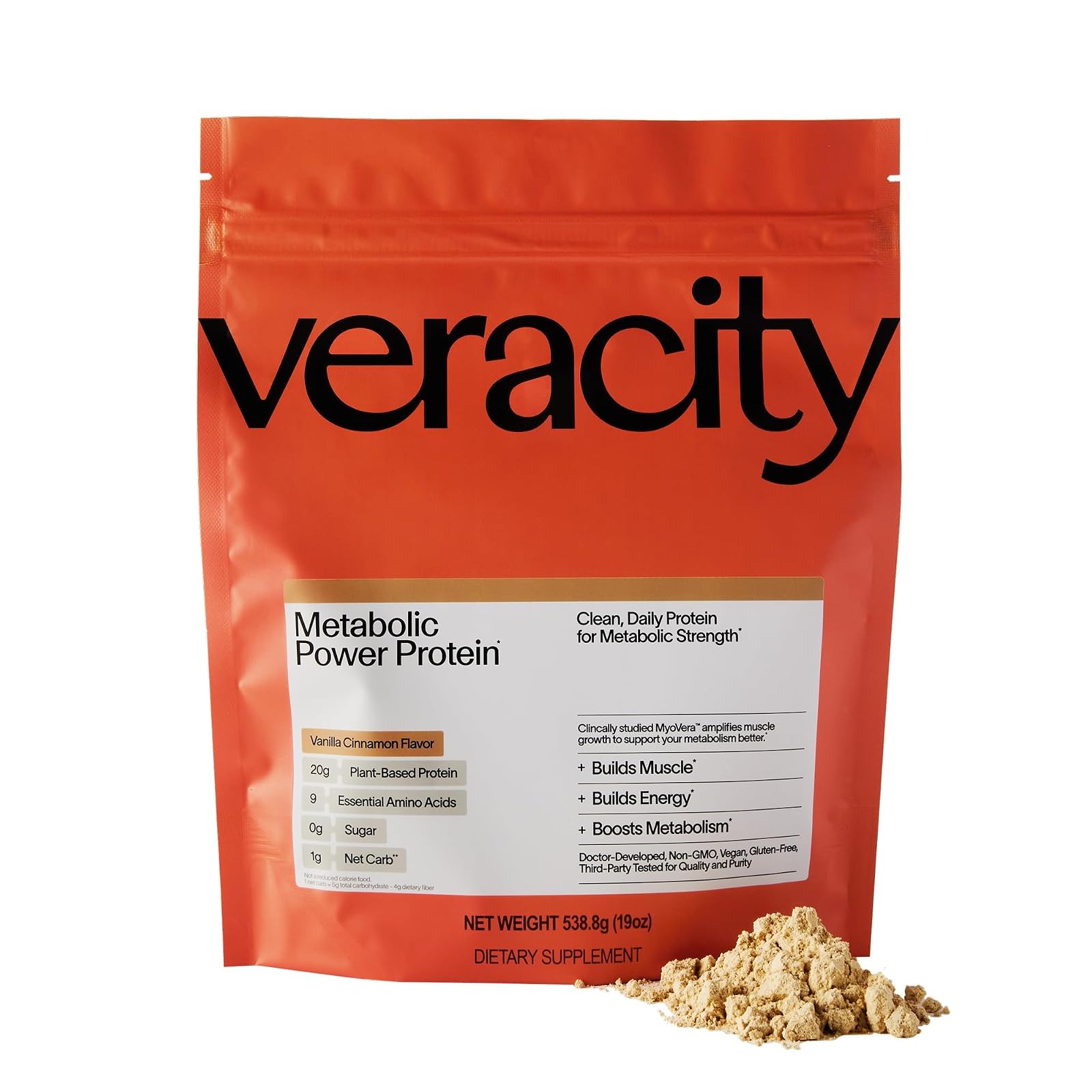 MyoVera plant-based protein powder