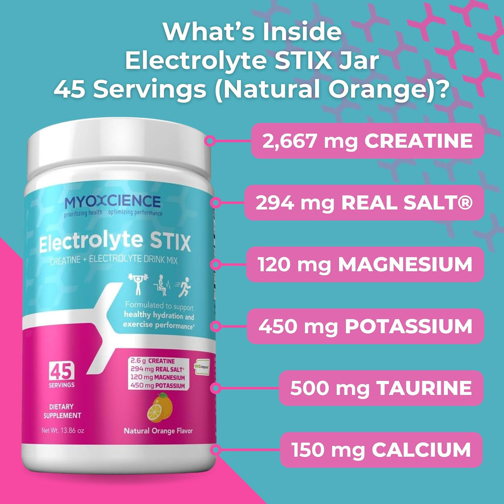 MYOXCIENCE electrolyte STIX for muscle recovery