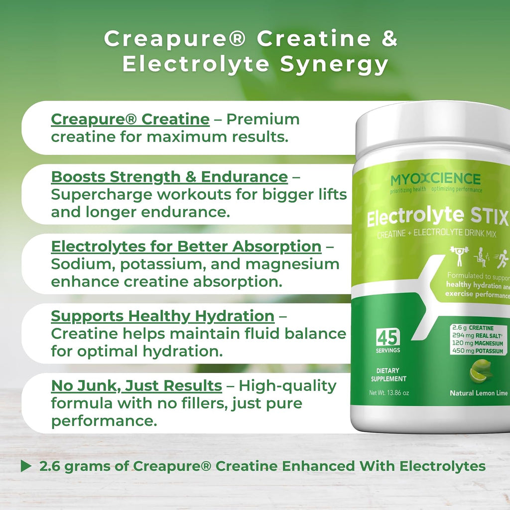 MYOXCIENCE electrolyte STIX for sports recovery