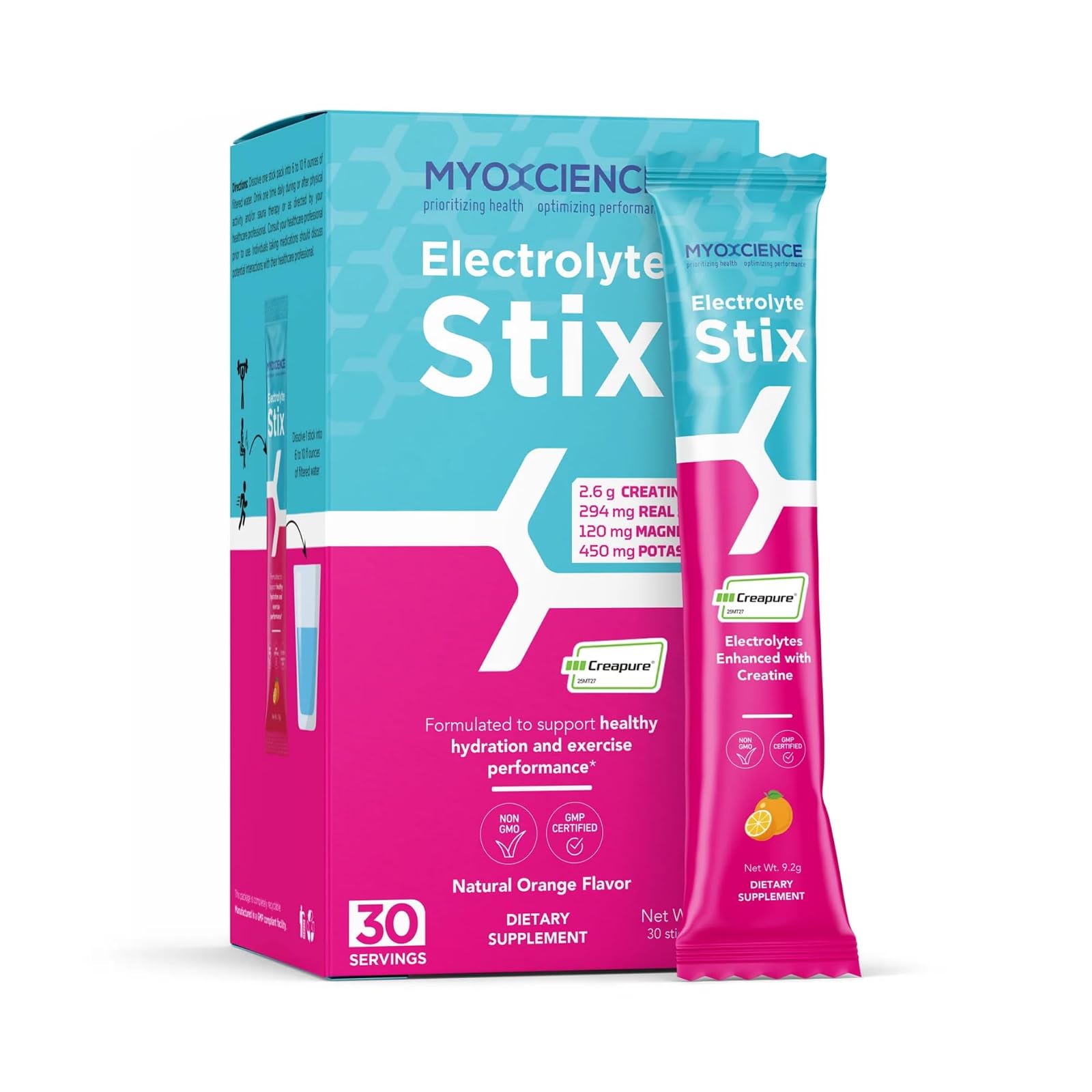 MYOXCIENCE electrolyte STIX natural orange