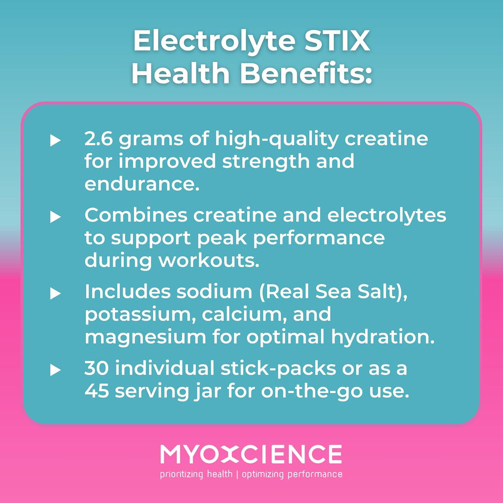 MYOXCIENCE electrolyte STIX with 45 servings