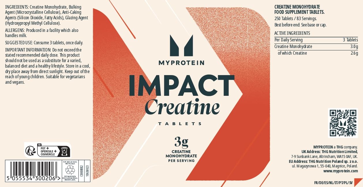 Myprotein creatine for energy boost