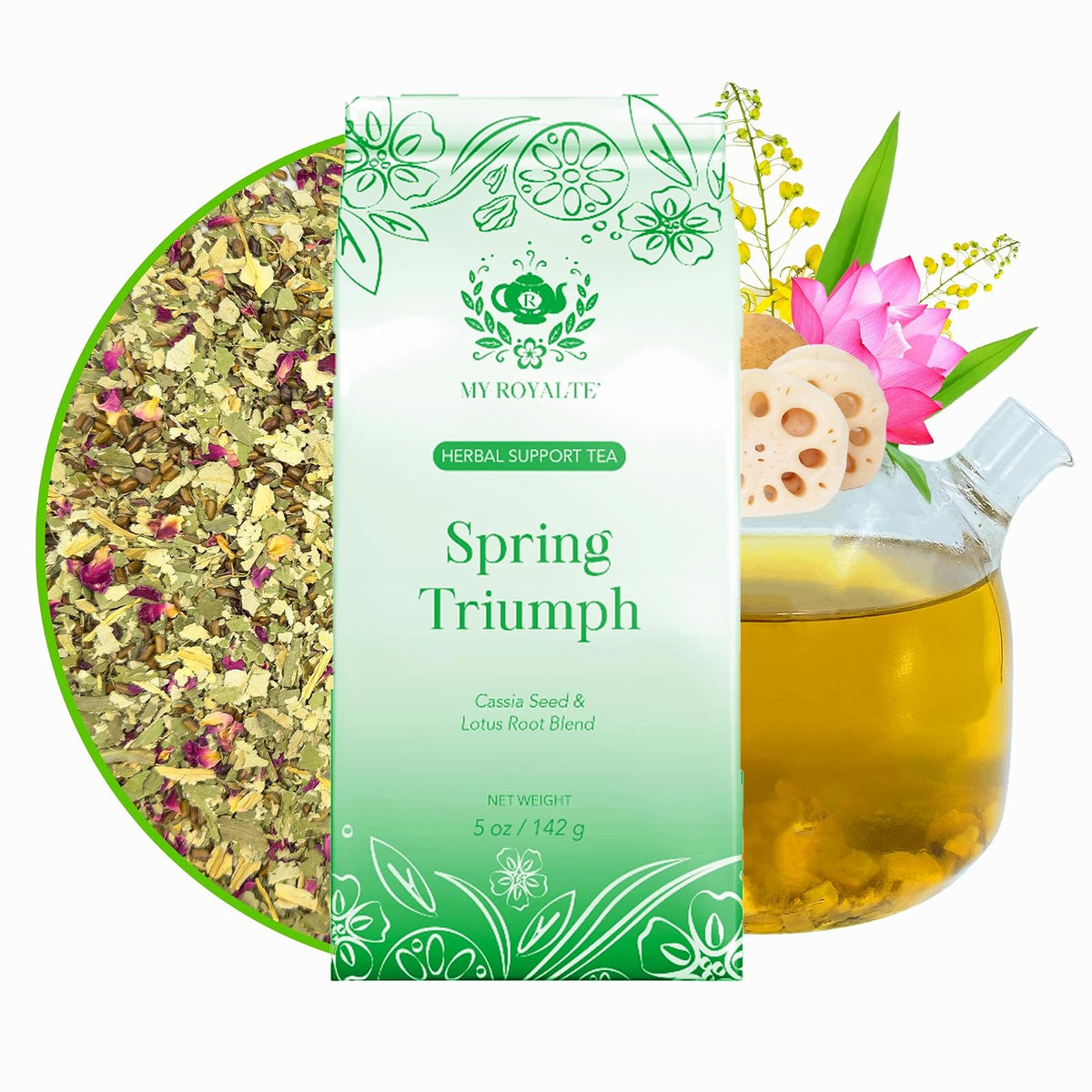 MyRoyalte herbal green tea blend