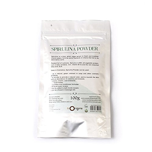 Mystic Moments Spirulina Powder 100g | Fine Arthrospira Platensis for Soaps, Masks, Scrubs & Cosmetic Formulations - 5