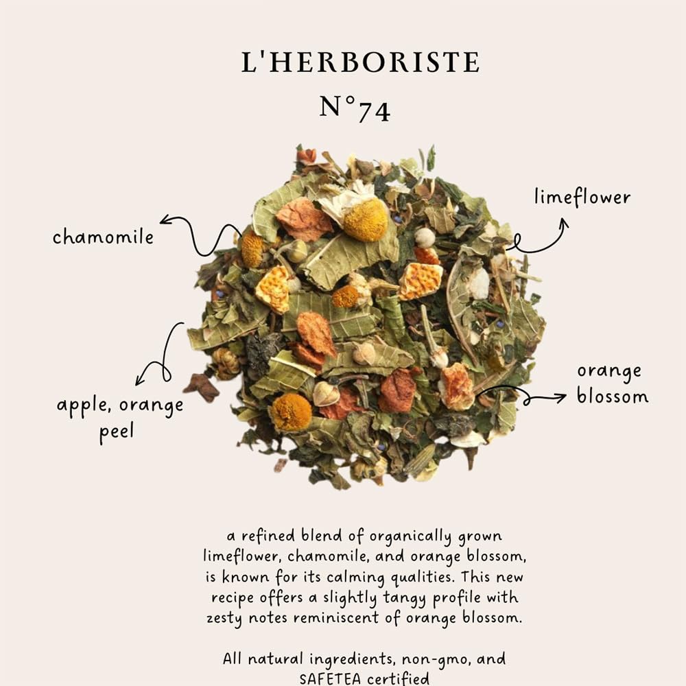 N∞74 herbal tea bags for relaxation