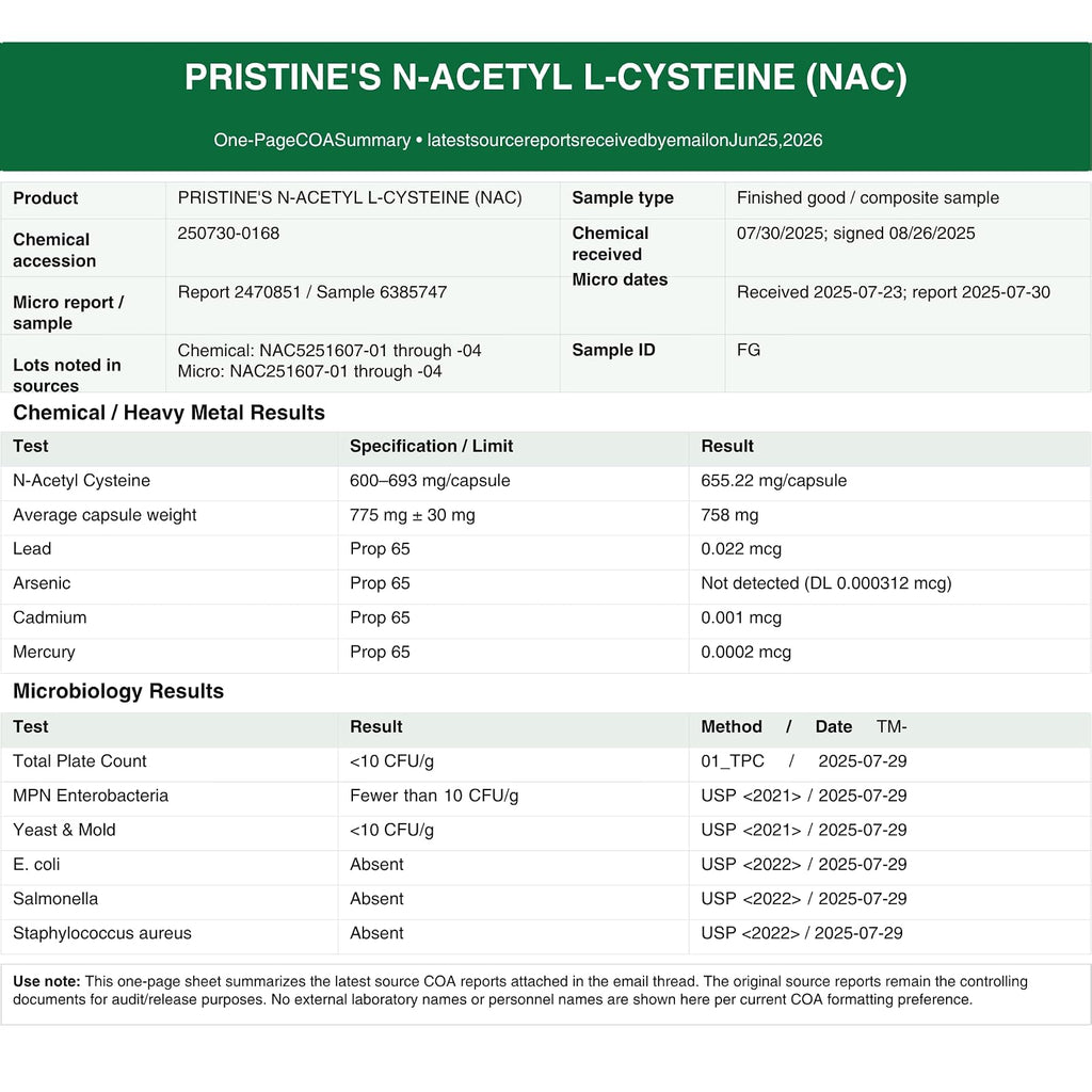 N-Acetyl Cysteine for respiratory support