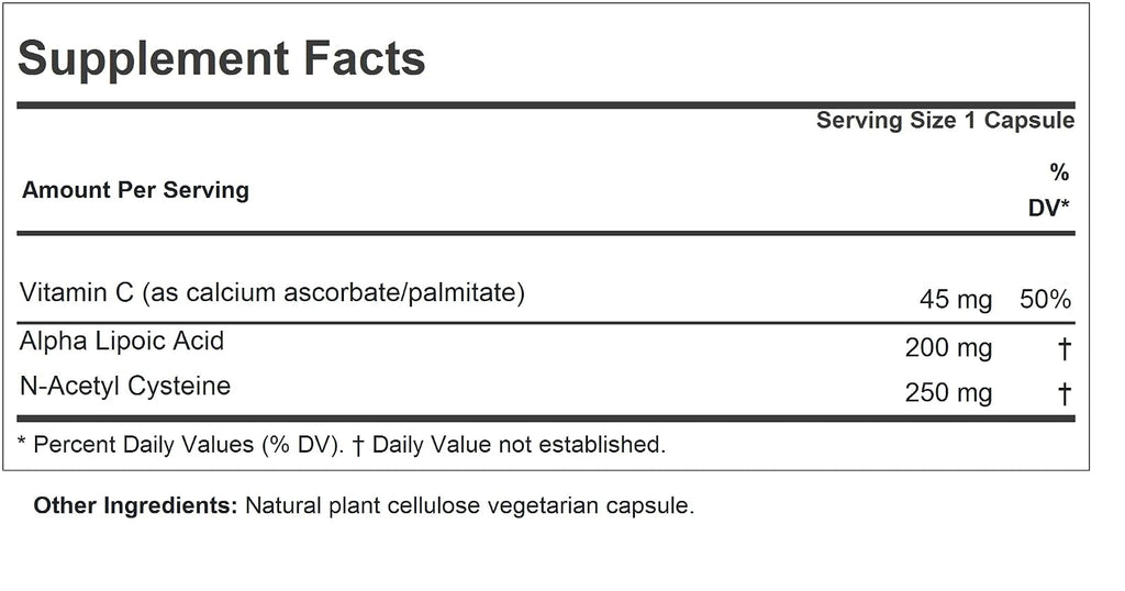 N-Acetyl Cysteine supplement capsules
