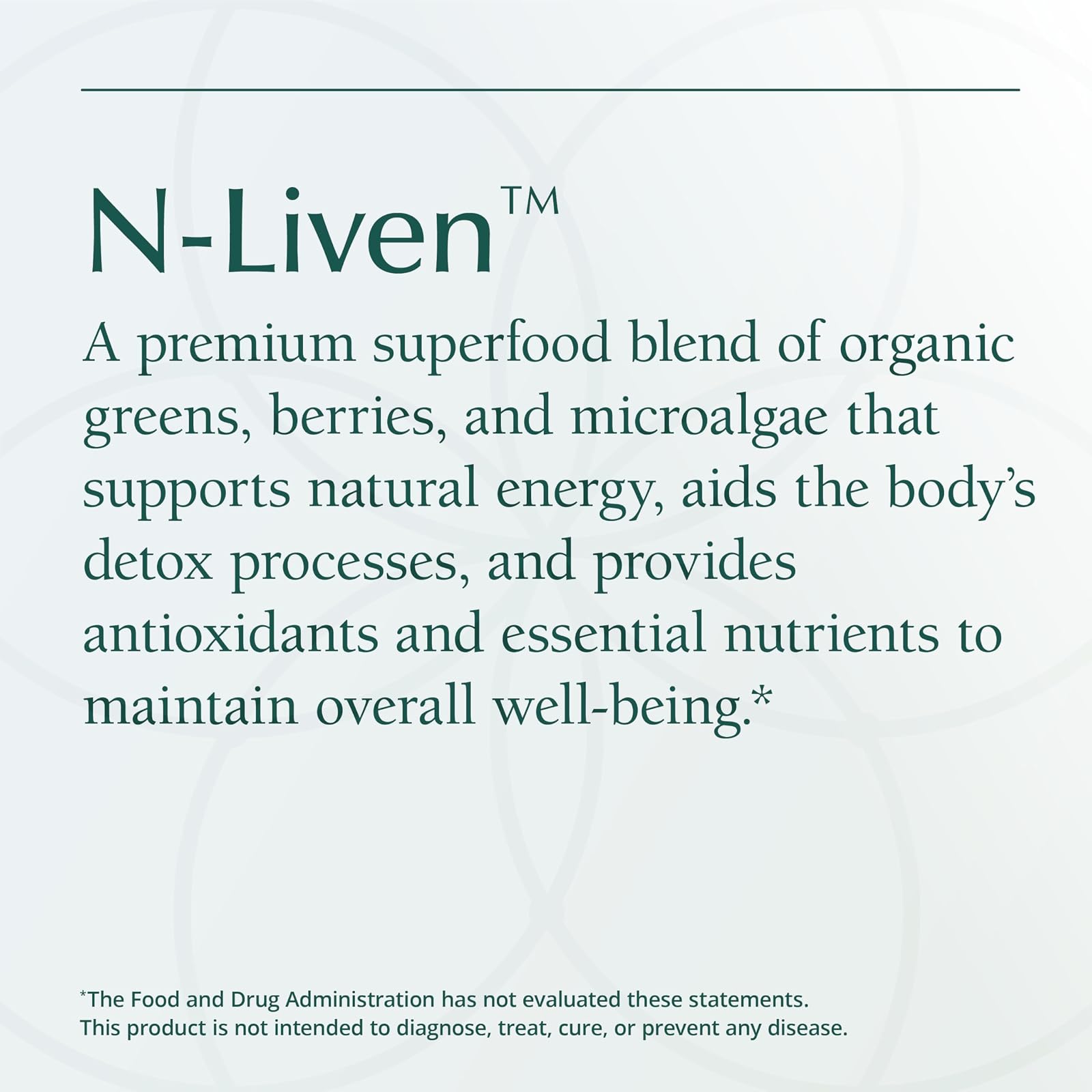 N-liven greens powder for immune support