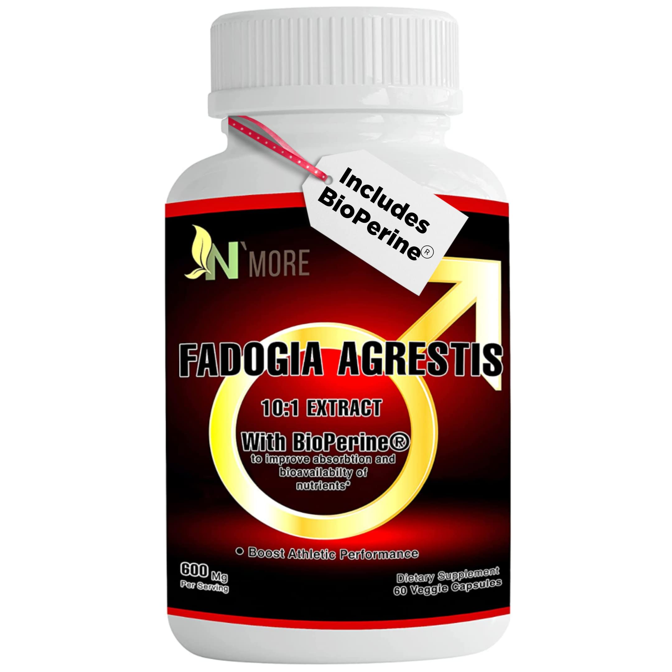 N'more Fadogia Agrestis vegan capsules