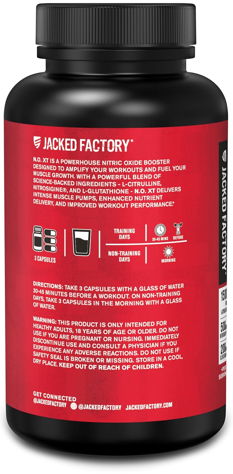 N.O. XT capsules for improved recovery