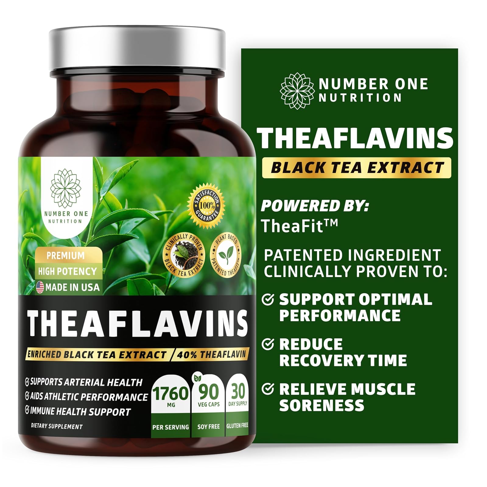 N1 Nutrition black tea extract capsules