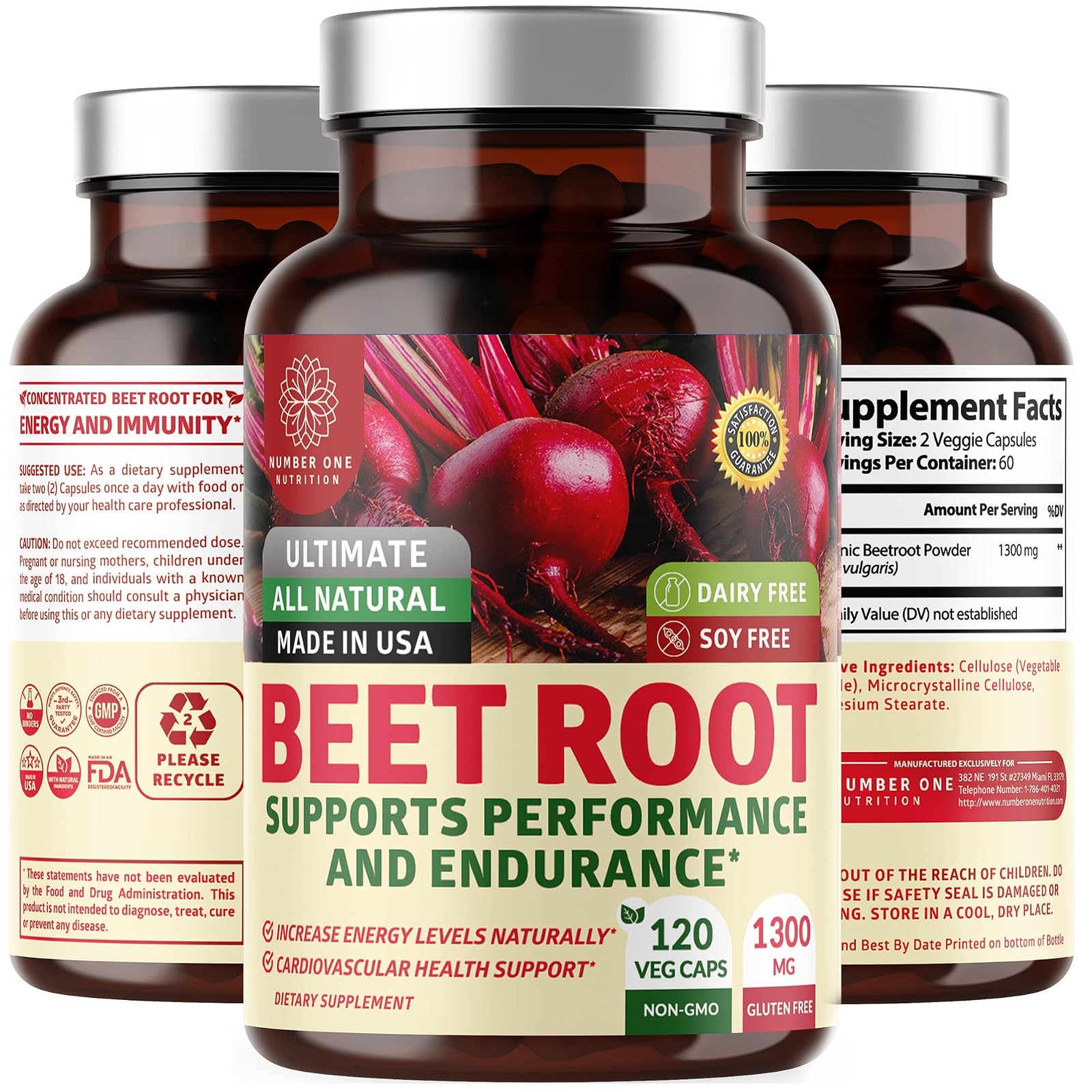 N1N beet root capsules for energy
