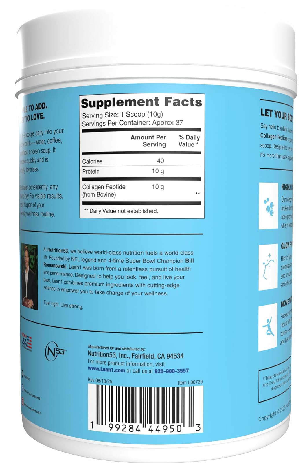 N53 Lean1 collagen for joint support