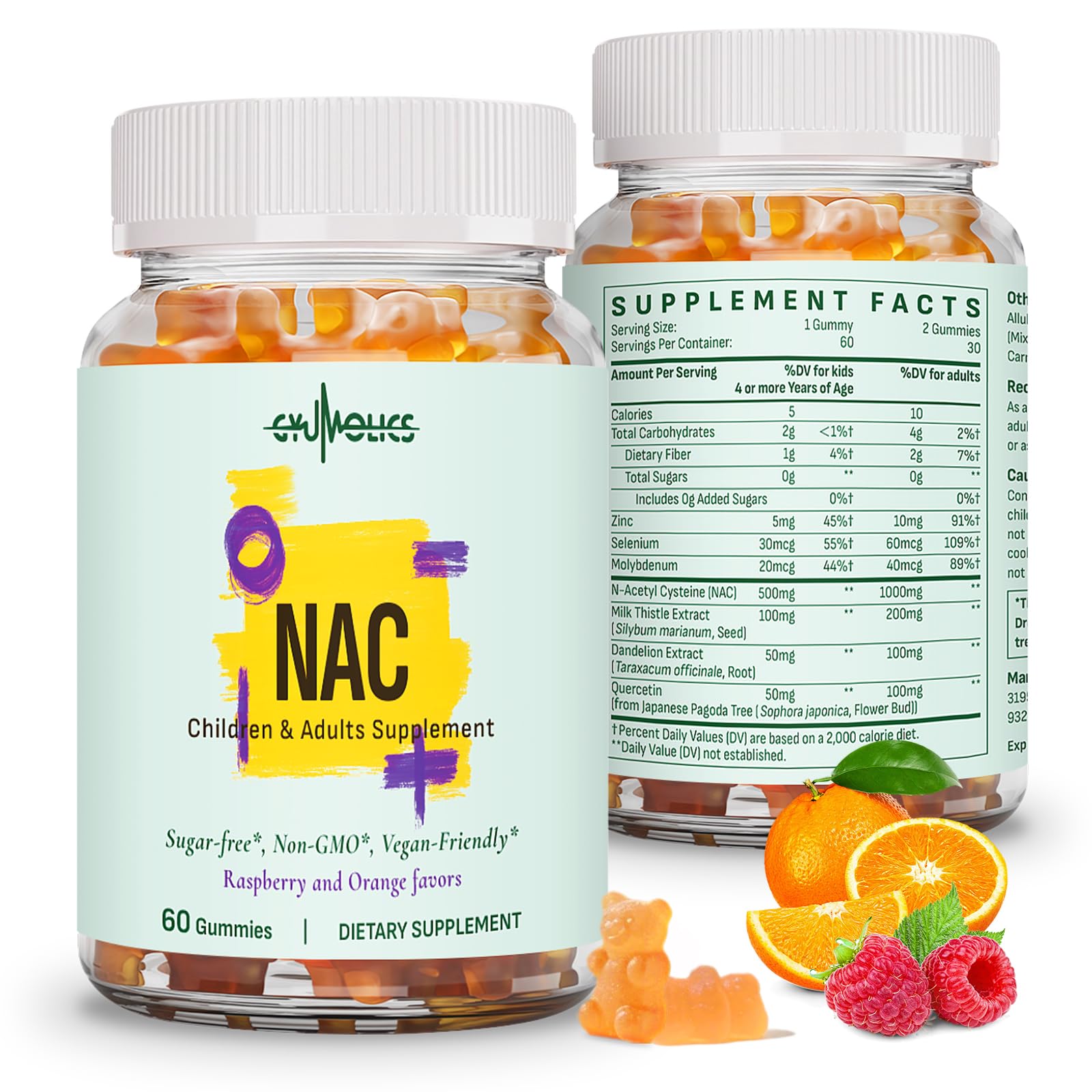NAC 1000 mg gummy supplement