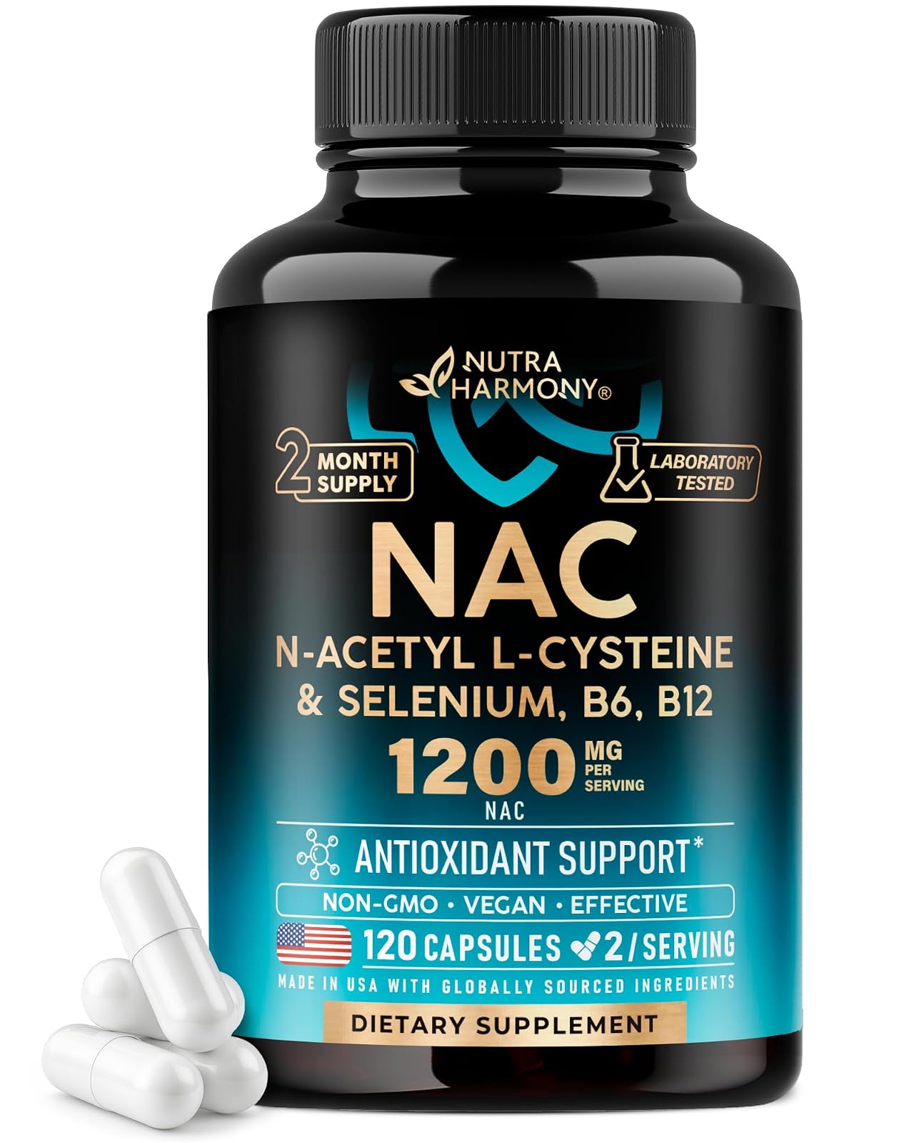 NAC 1200 mg antioxidant support